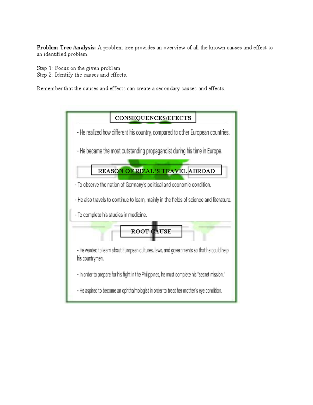 Problem Tree Analysis - Reyes - Problem Tree Analysis: A problem tree provides an overview of ...