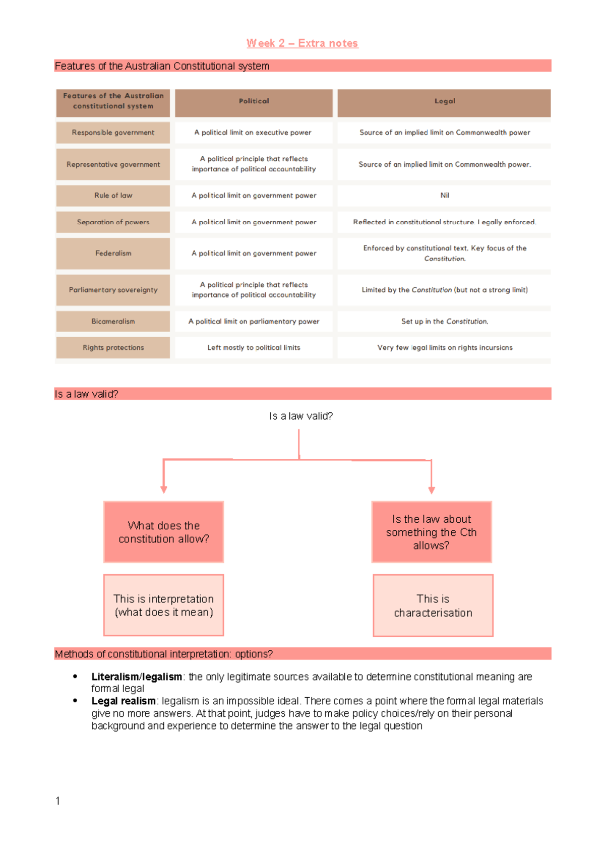 Week 2 - Extra notes - example questions - Week 2 – Extra notes ...