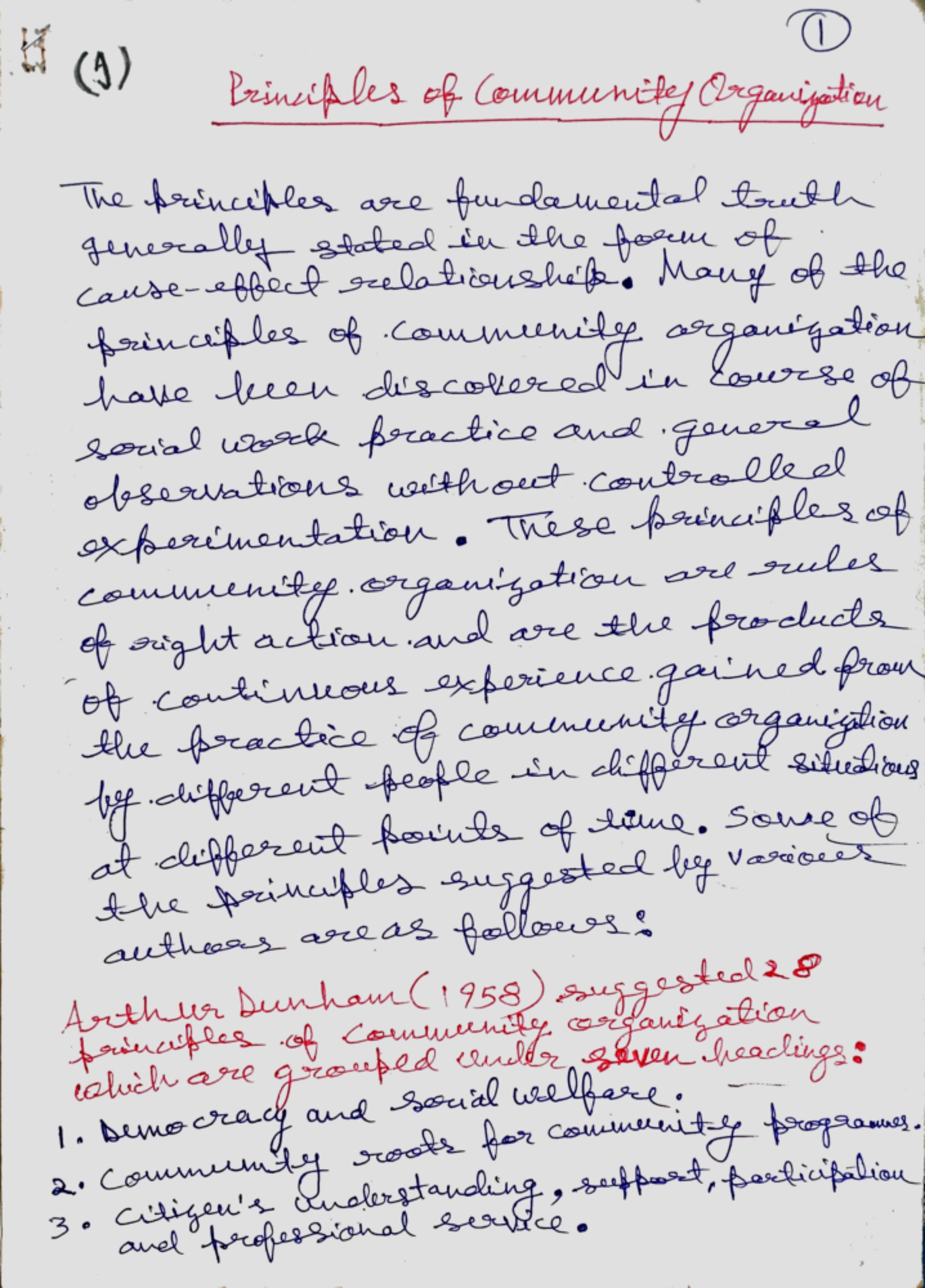 9. Principles of Community Organization - BA 501 - Studocu