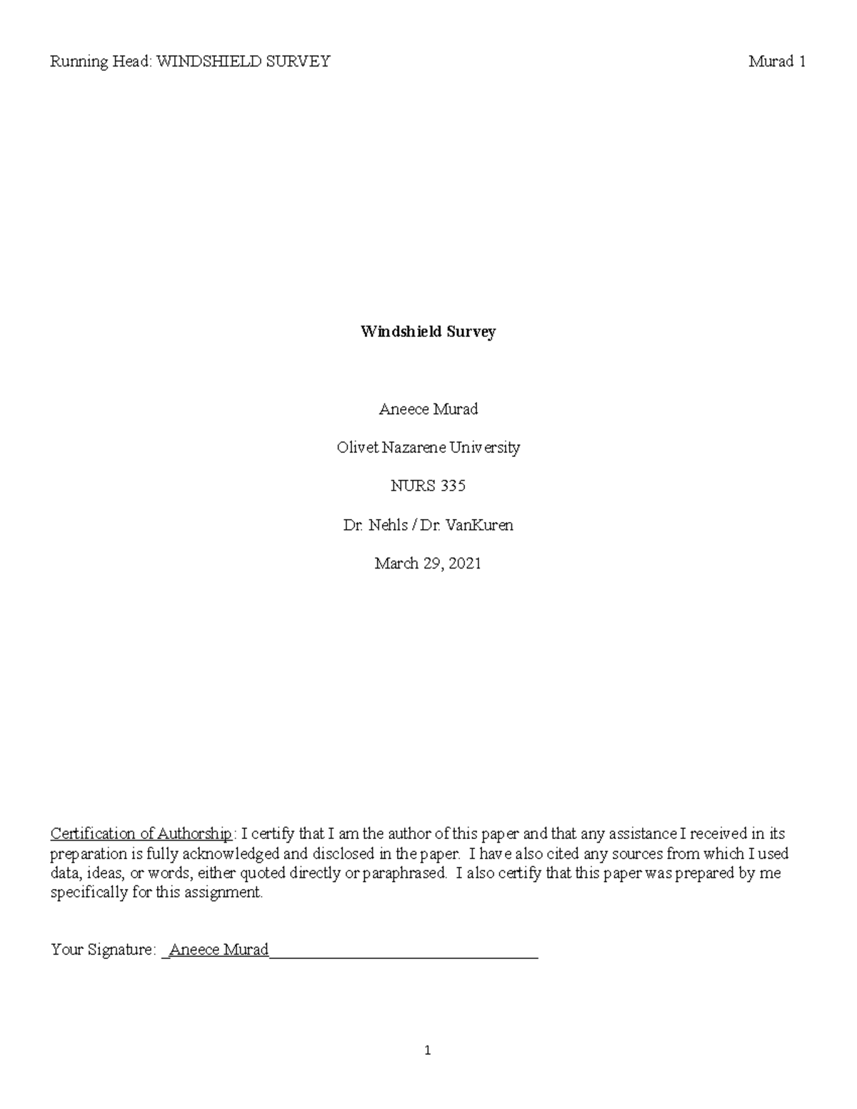 Windshield Survey - Windshield Survey Aneece Murad Olivet Nazarene ...