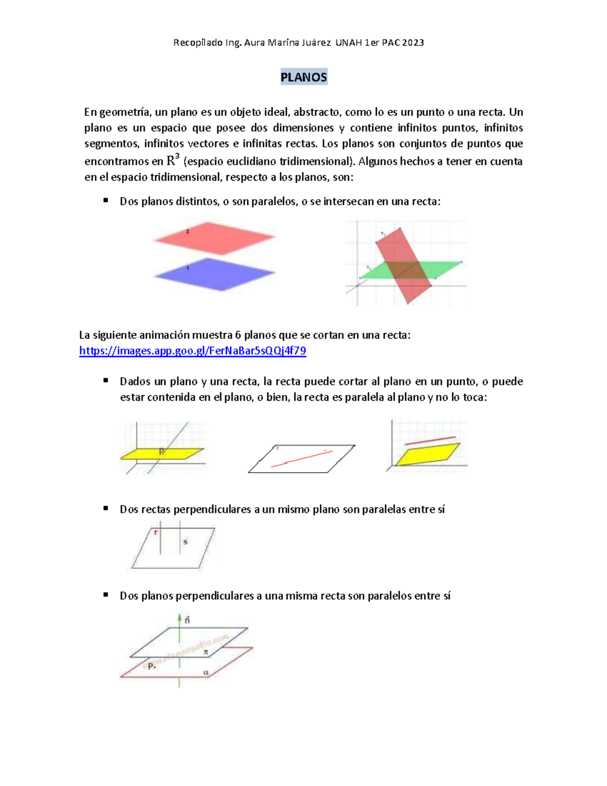 9- Ecuacion DE UN Plano - PLANOS En geometría, un plano es un objeto ...