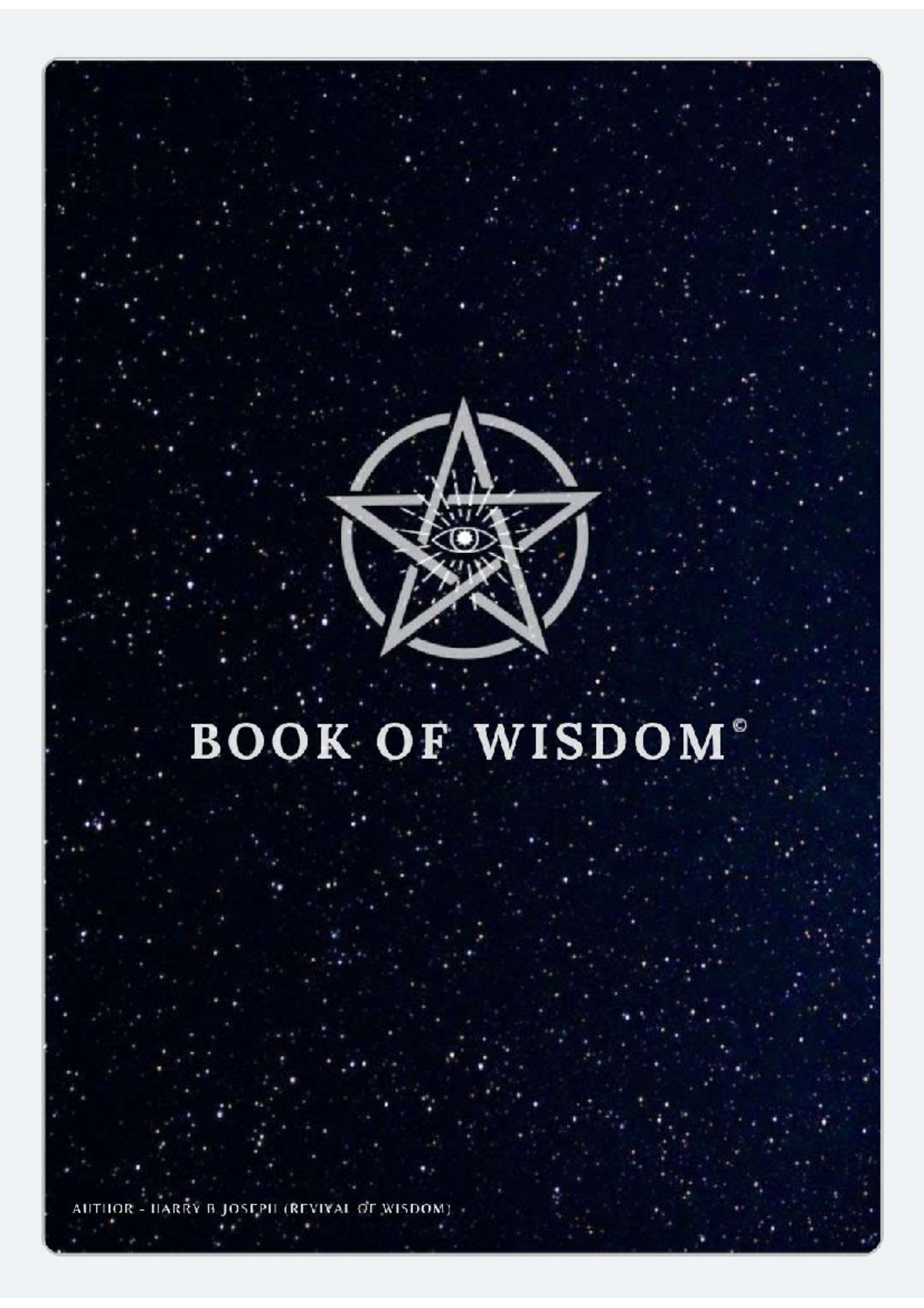 Revival of Wisdom by Harry B. Joseph - BOOK OF WISDOM AUTHOR HARRY B JOSEPH (REVIVAL OF WISDOM ...