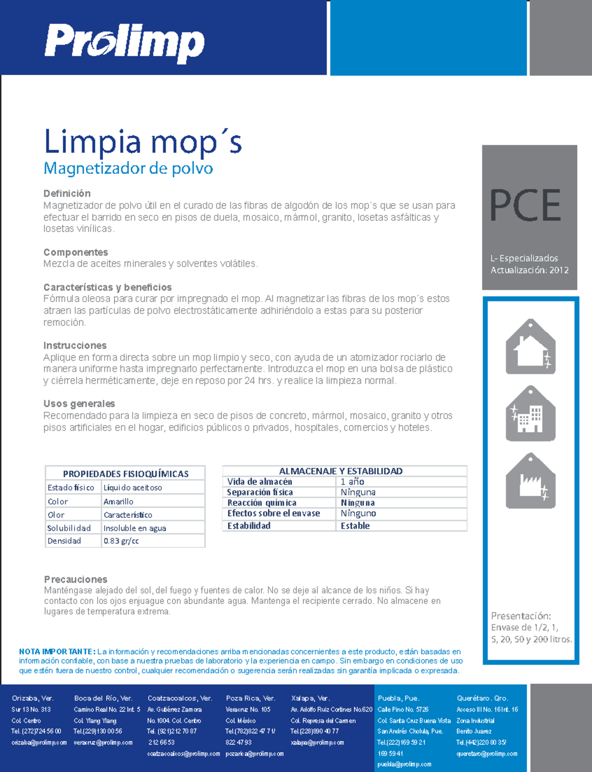 Ficha técnica Limpia mop´s - Limpia mop ́s Magnetizador de polvo ...