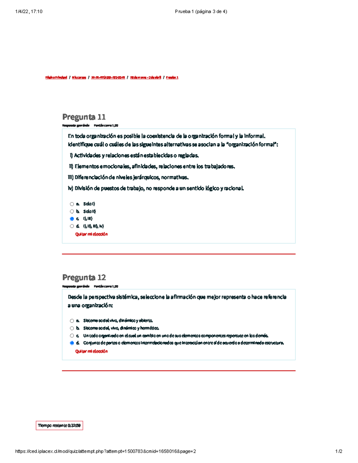 Prueba 1 (página 3 de 4) - 1/4/22, 17:10 Prueba 1 (página 3 de 4) - Studocu