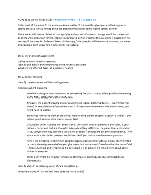 Health Assessment Exam 1 - Ch. 1: Introduction to Health Assessment ...