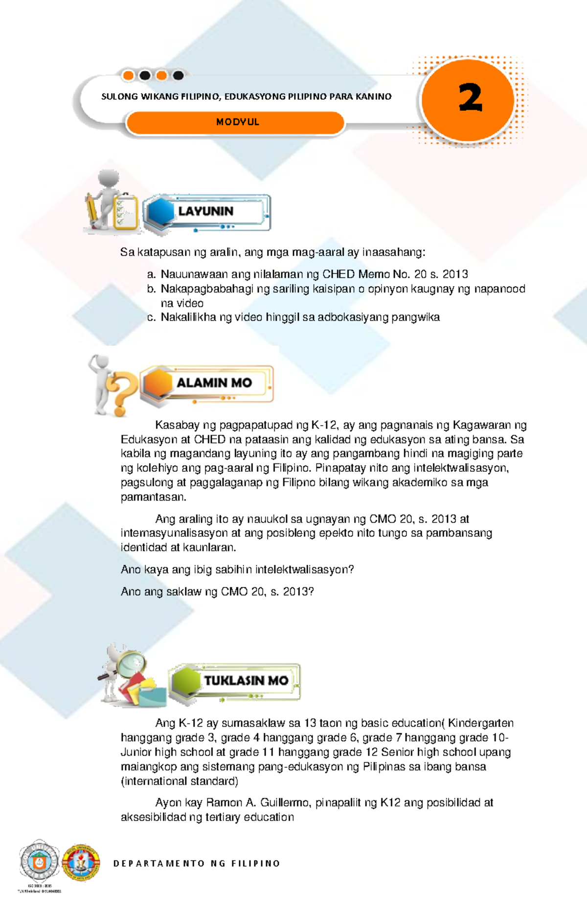 Komfil Module 23 PDF - For your guide and reference. - Sa katapusan ng ...