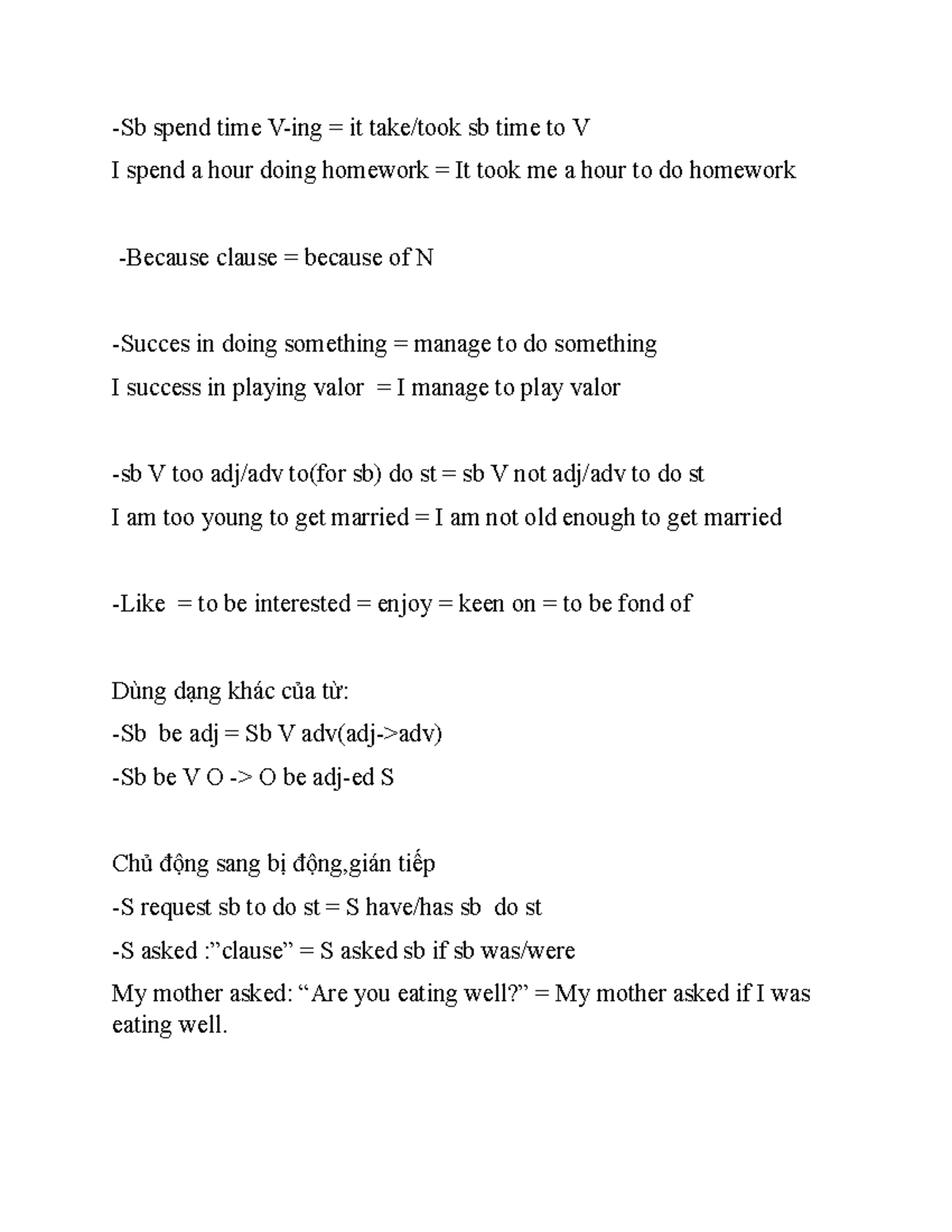 Grammar b1 -Sb spend time V-ing = it take/took sb time to V I spend a ...