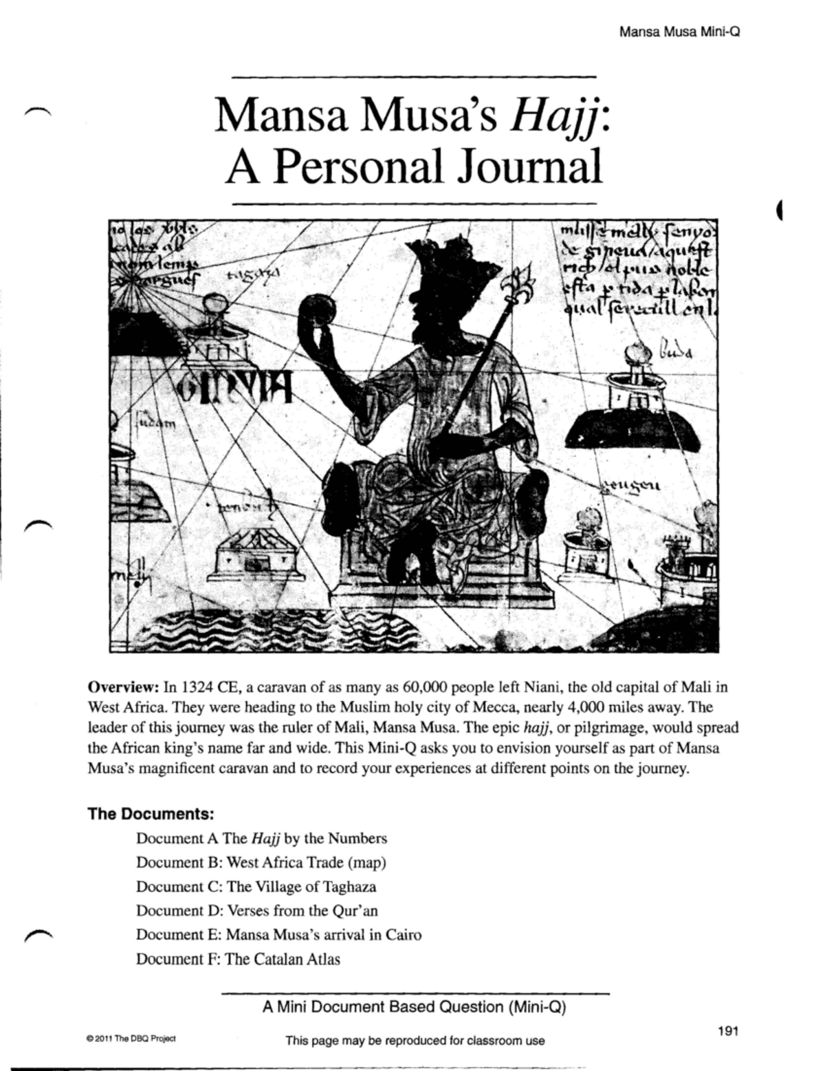 mansa musas hajj mini q - Mansa Musa's Hajj: A Personal Journal ...