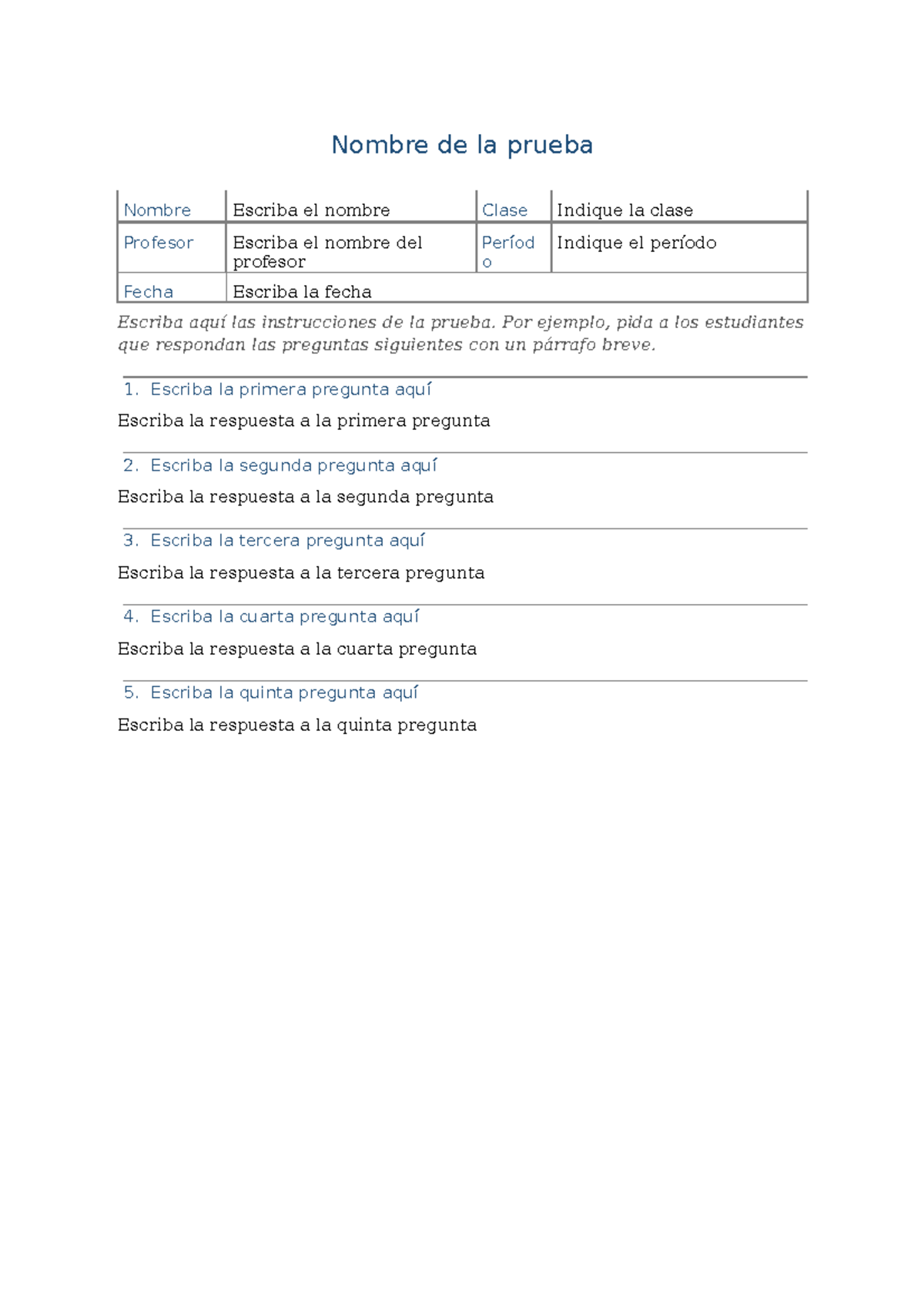 010Formulario Academico - Nombre de la prueba Nombre Escriba el nombre ...