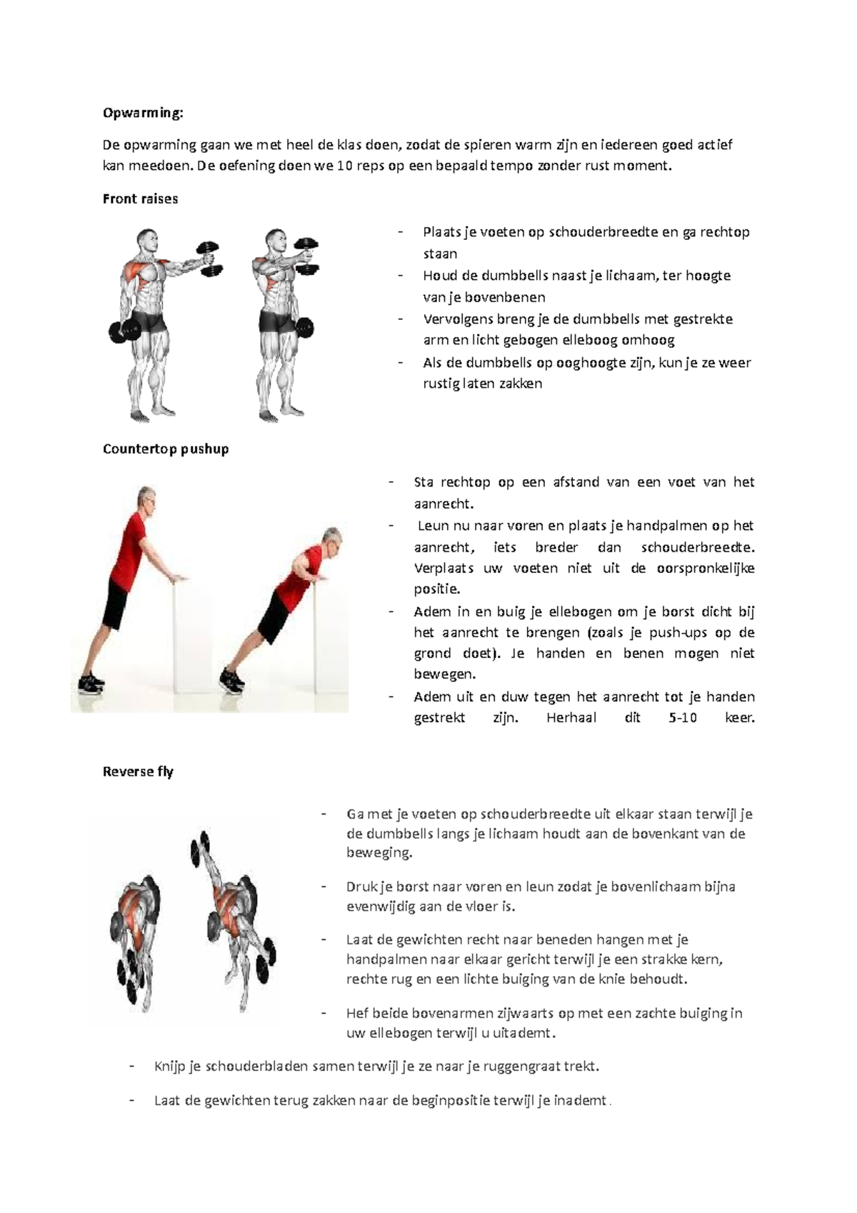 Trainingsleer portofolio - Lichamelijke opvoeding - Studocu