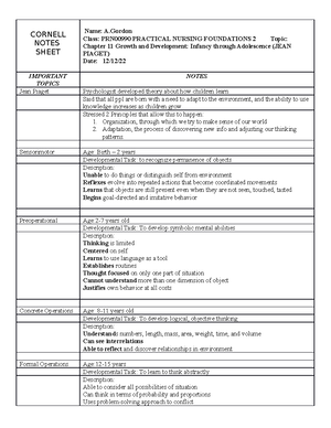 Chapter 11 Sigmund Freud Psychosexual Stages of Development - CORNELL ...