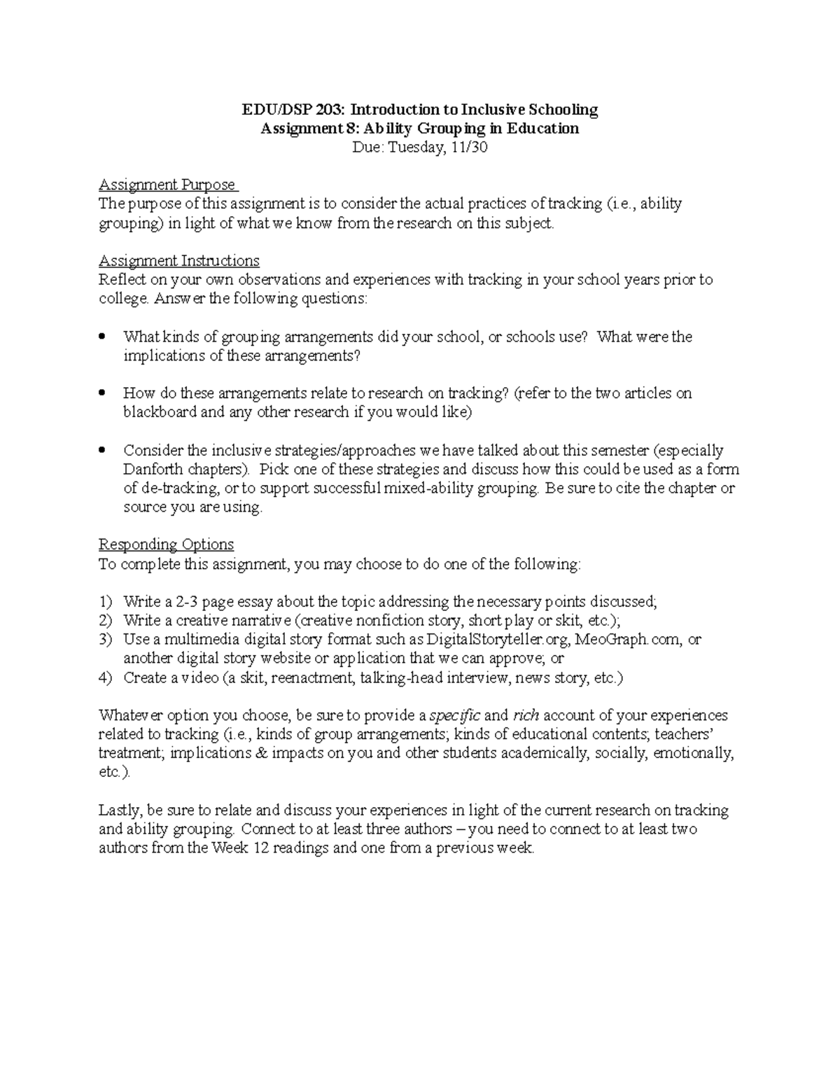 #6 tracking 20201 doc - EDU/DSP 203: Introduction to Inclusive ...