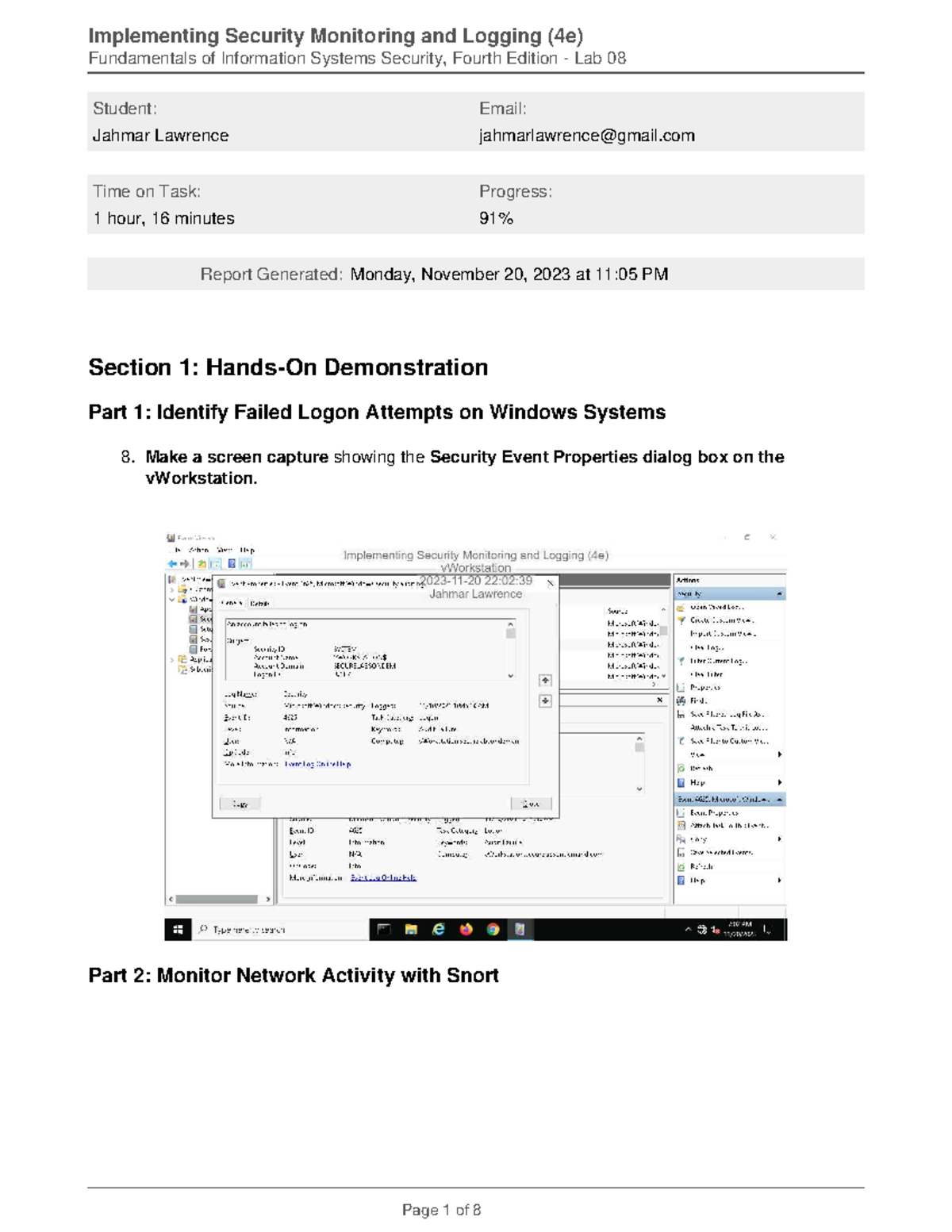 Implementing Security Monitoring and Logging 4e - Jahmar Lawrence - Fundamentals of Information ...