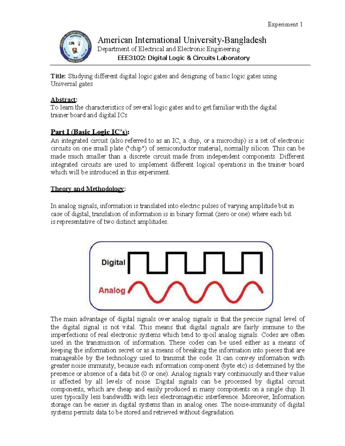 DLC LAB 01 student manual - American International University ...