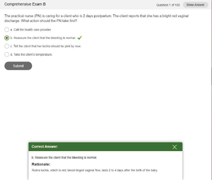 Client Education (ATI) - Client Education A nurse is orienting a newly ...