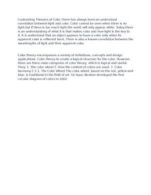 Color - written assignment - The Cress Theory of Color Confrontation ...