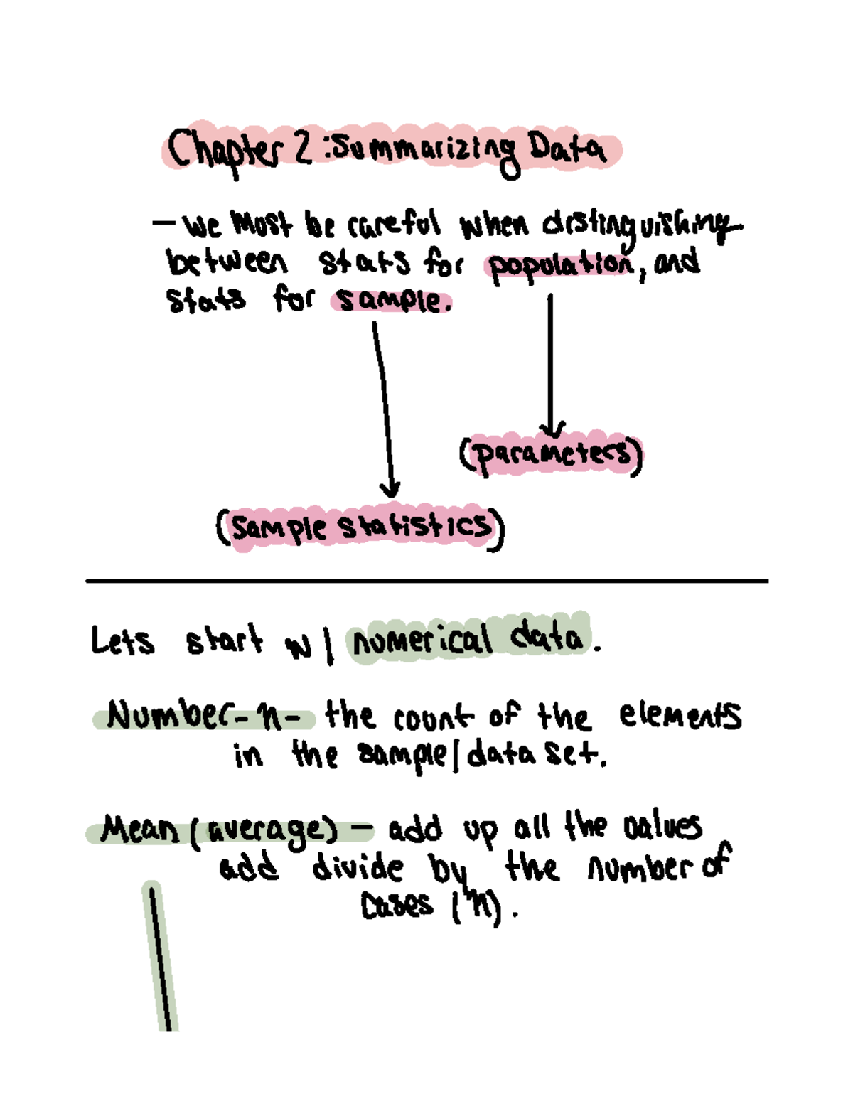 Chapter 2 - information needed for Statistics beginner knowledge. Stats ...