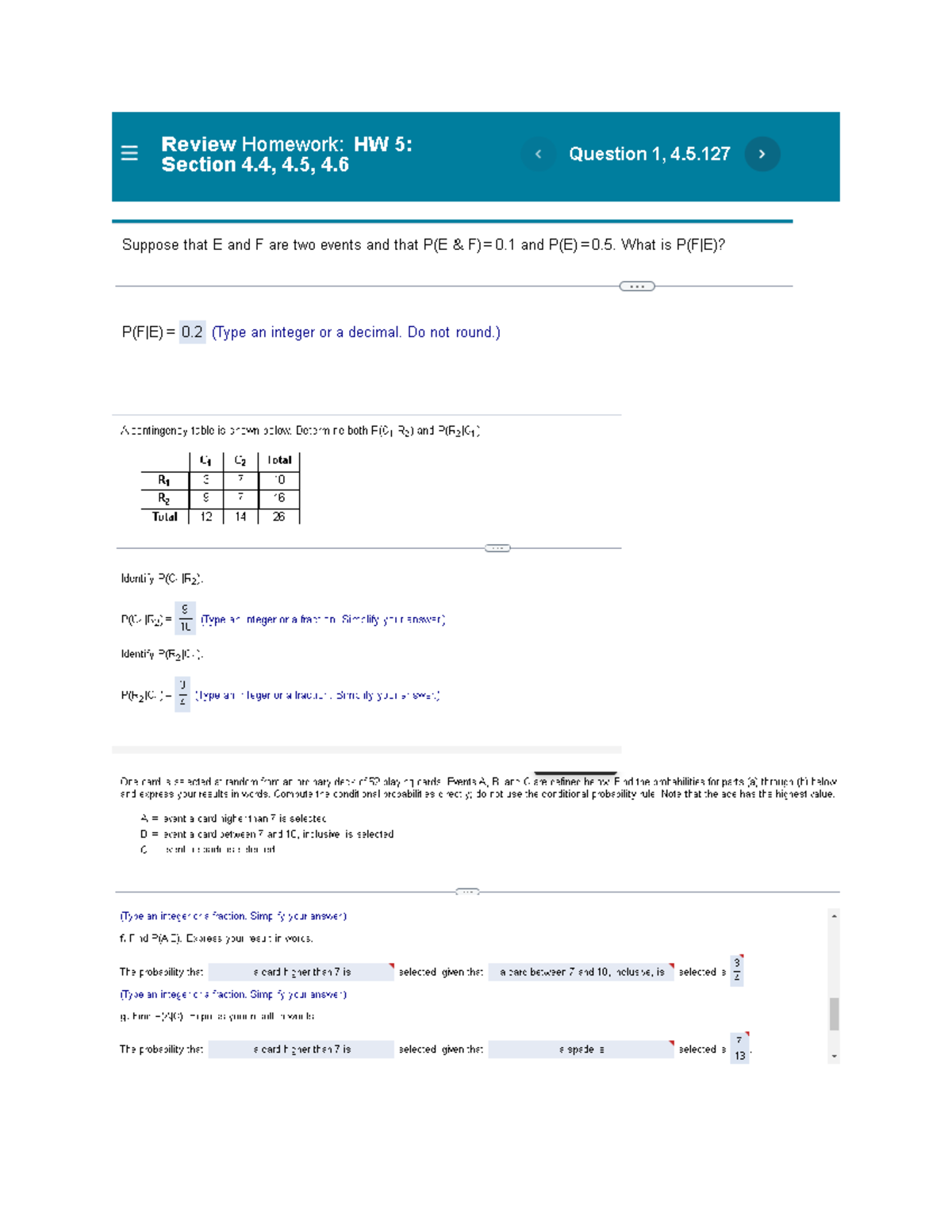 HW 5 Section 4-4 4-5 4-6 - stat152 - Studocu