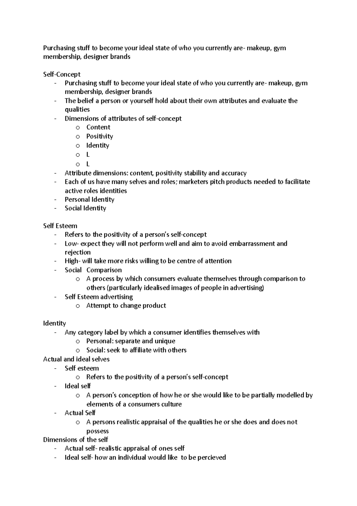 AMB200 Week 9 Tutorial - tute notes - Purchasing stuff to become your ...