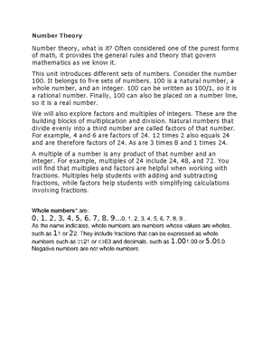 D125 Unit 5 Study Guide - D12 5 Mathematics for Elementary Educators I ...