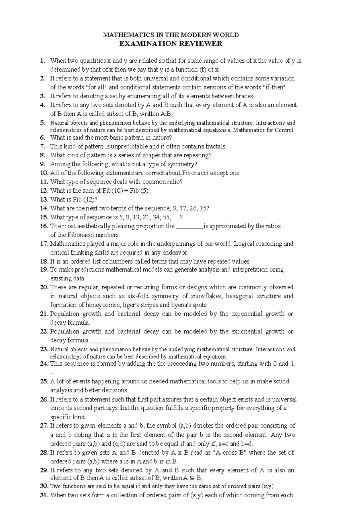 Reviewer Math In The Modern World MATHEMATICS IN THE MODERN WORLD reviewer-math-in-the-modern-world-mathematics-in-the-modern-world