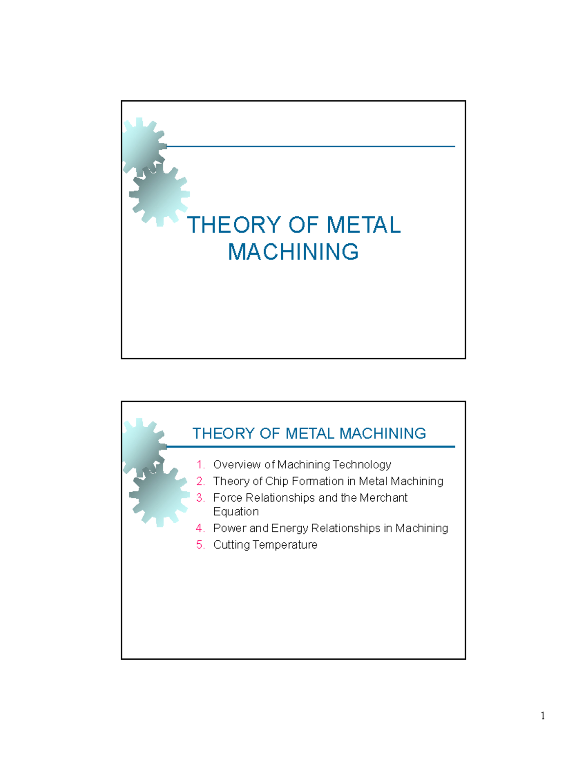 Machining Operations 2022 - THEORY OF METAL MACHINING THEORY OF METAL ...