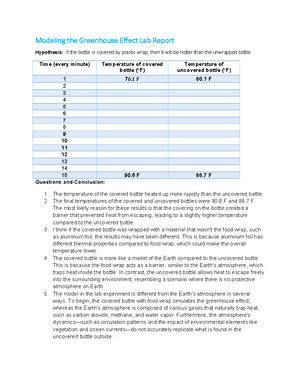 3.01 surface wayer - Surface Water Lab Report Hypothesis: Based on the ...