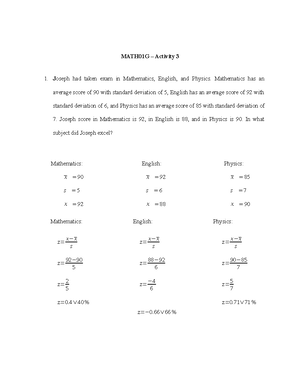 Mathematics - Probability - Mathematics for the Modern World - Studocu