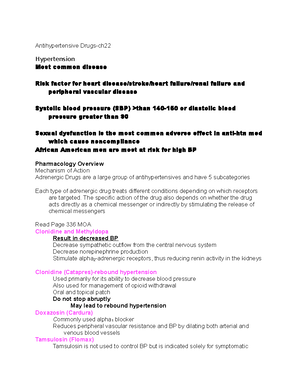 Unit 8 -chemo Class Notes - NUR 381 – Unit 8 Notes Chemotherapeutic ...