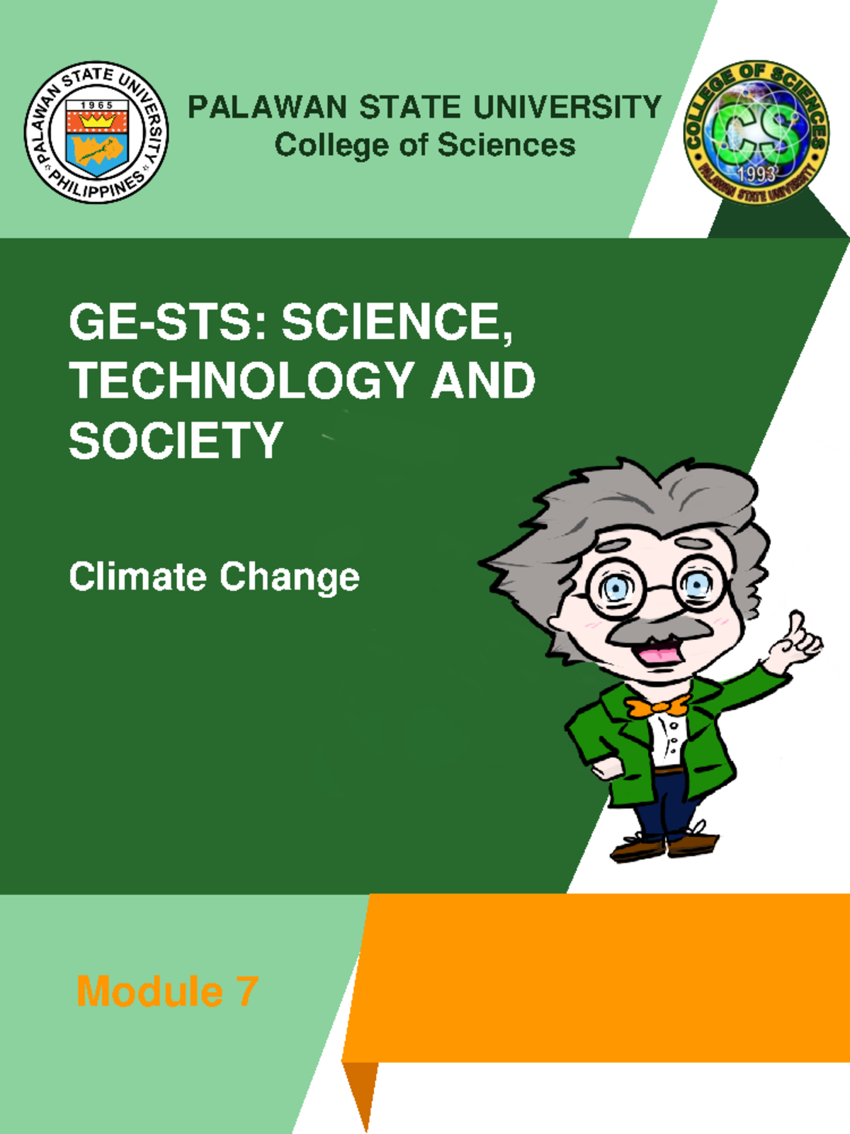STS Module 7 Climate Change - GE-STS: SCIENCE, TECHNOLOGY AND SOCIETY Module 7 Climate Change ...