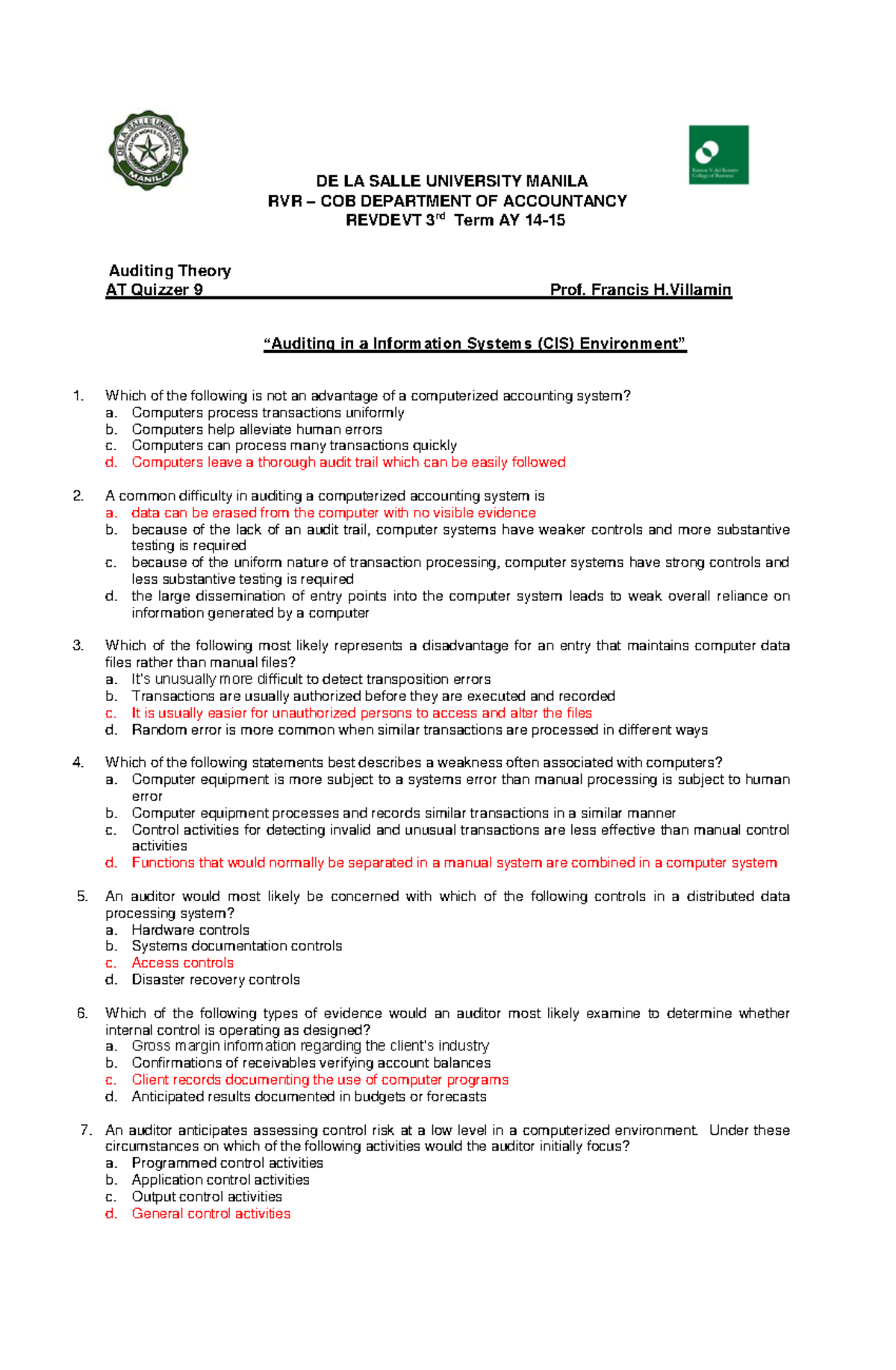 ACCOUNTING REVIEWER FOR BSA STUDENTS - DE LA SALLE UNIVERSITY MANILA ...