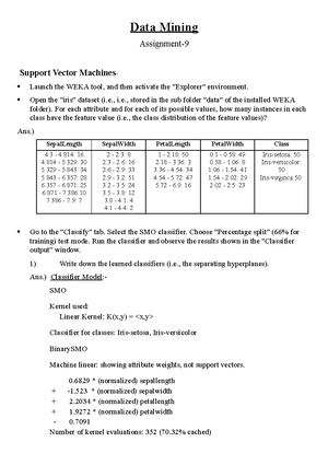 A2 Q4 - Assignment 2 - Consider the training examples shown in Table 4 ...