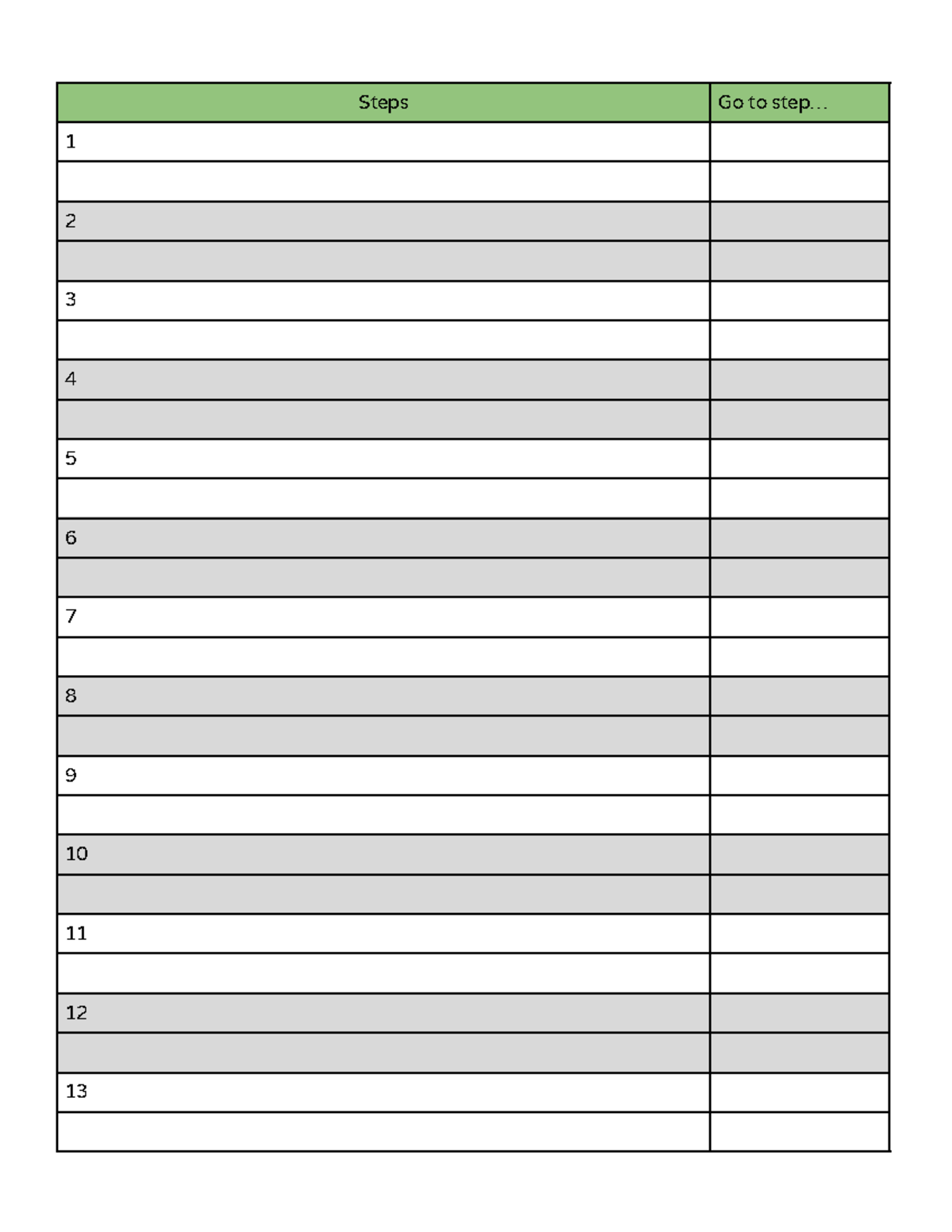 Copy of Dichotomous Key Template - BIOL 1001 - Steps Go to step ...