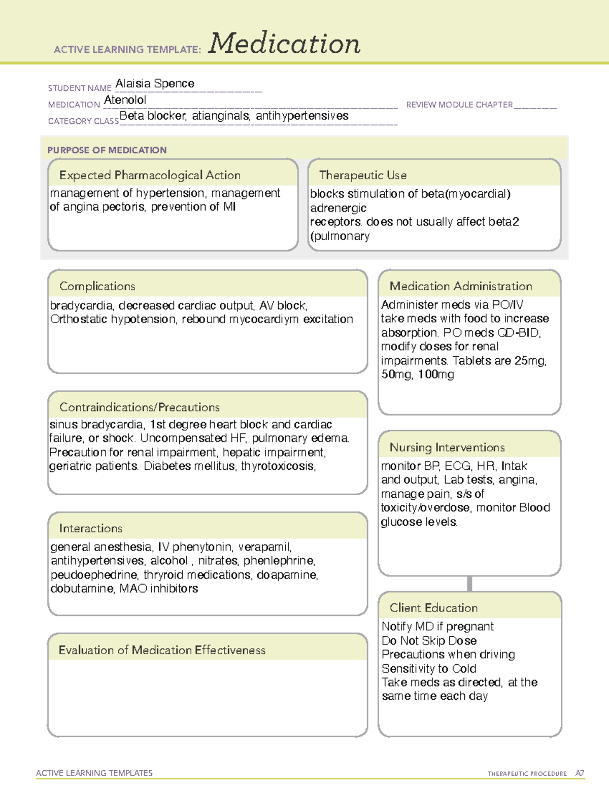 Active Learning Template medication-2 - ACTIVE LEARNING TEMPLATES ...