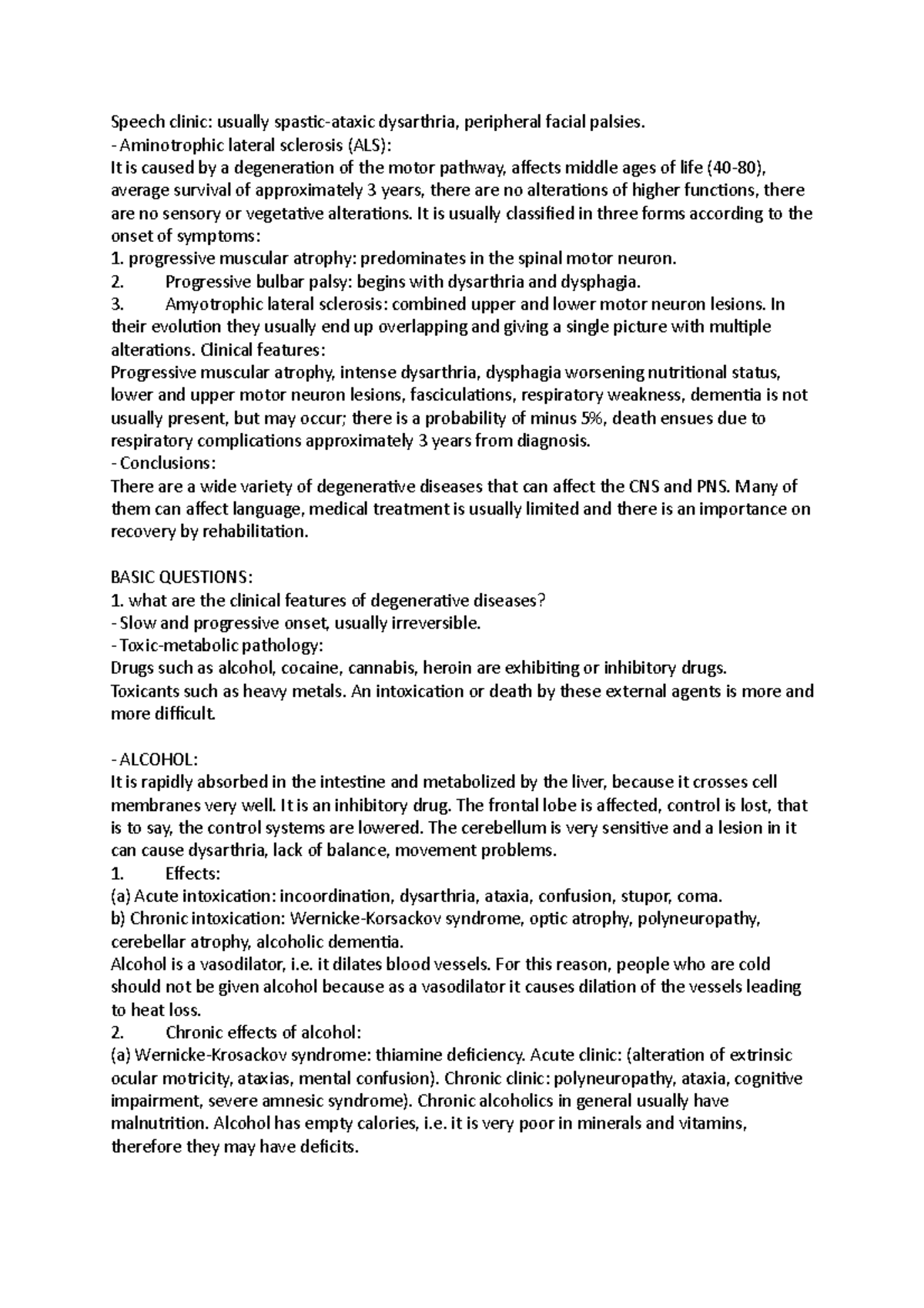 Speech clinic - General Psychology - Speech clinic: usually spastic ...