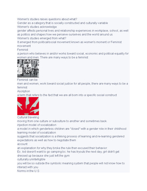 Androcentrism - on study guide - Androcentrism is gender based ...