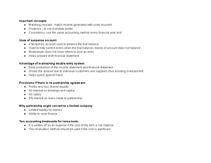 A Level Accounting Notes AS Accounting Unit 2 Revision - Bought to you ...