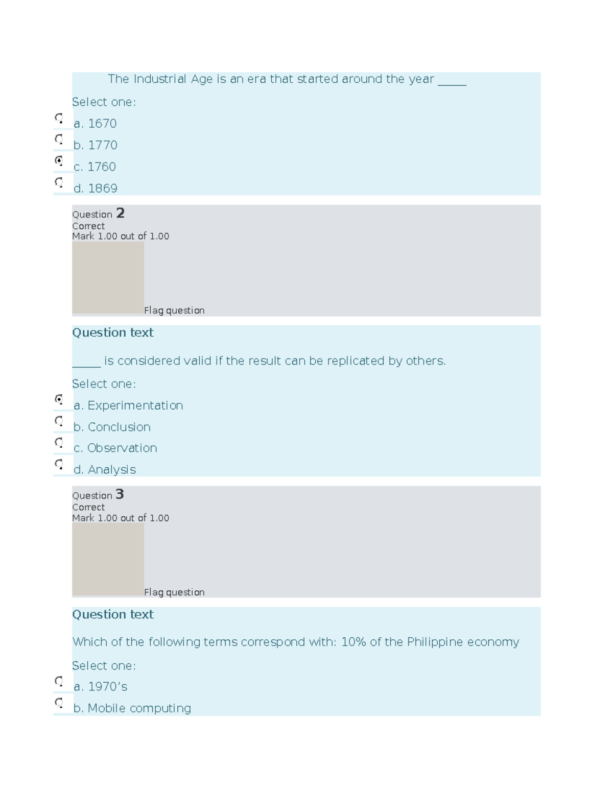 Trends Week 1 10 grade 11 - The Industrial Age is an era that started ...