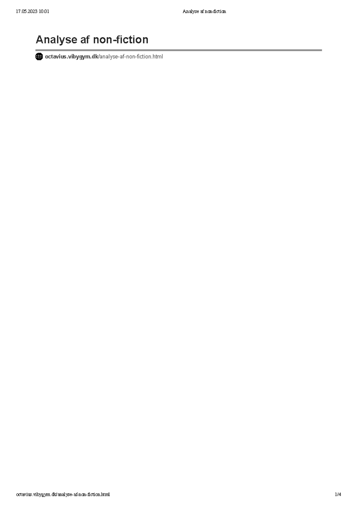 Analyse af non-fiction - Analyse af non-fiction octavius.vibygym.dk ...
