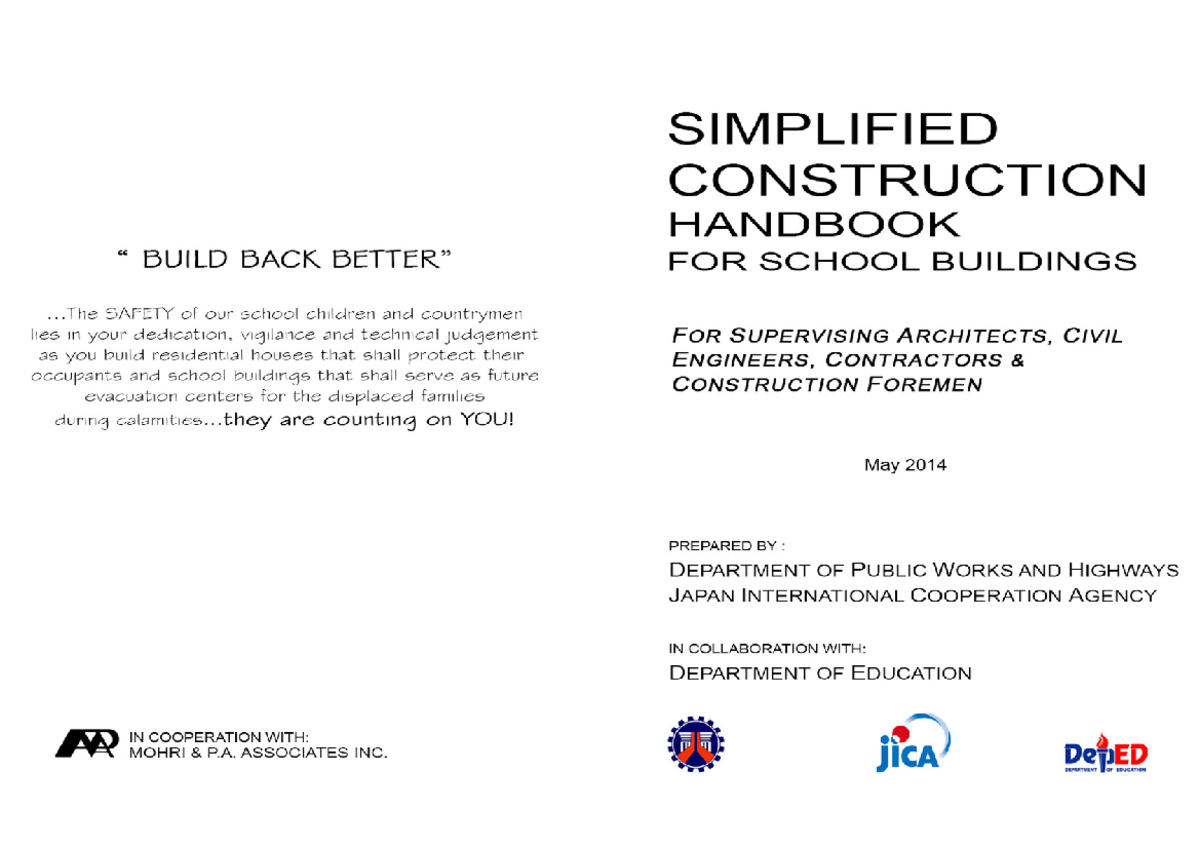 Simplified Construction Handbook - Bachelor of Science in Civil ...