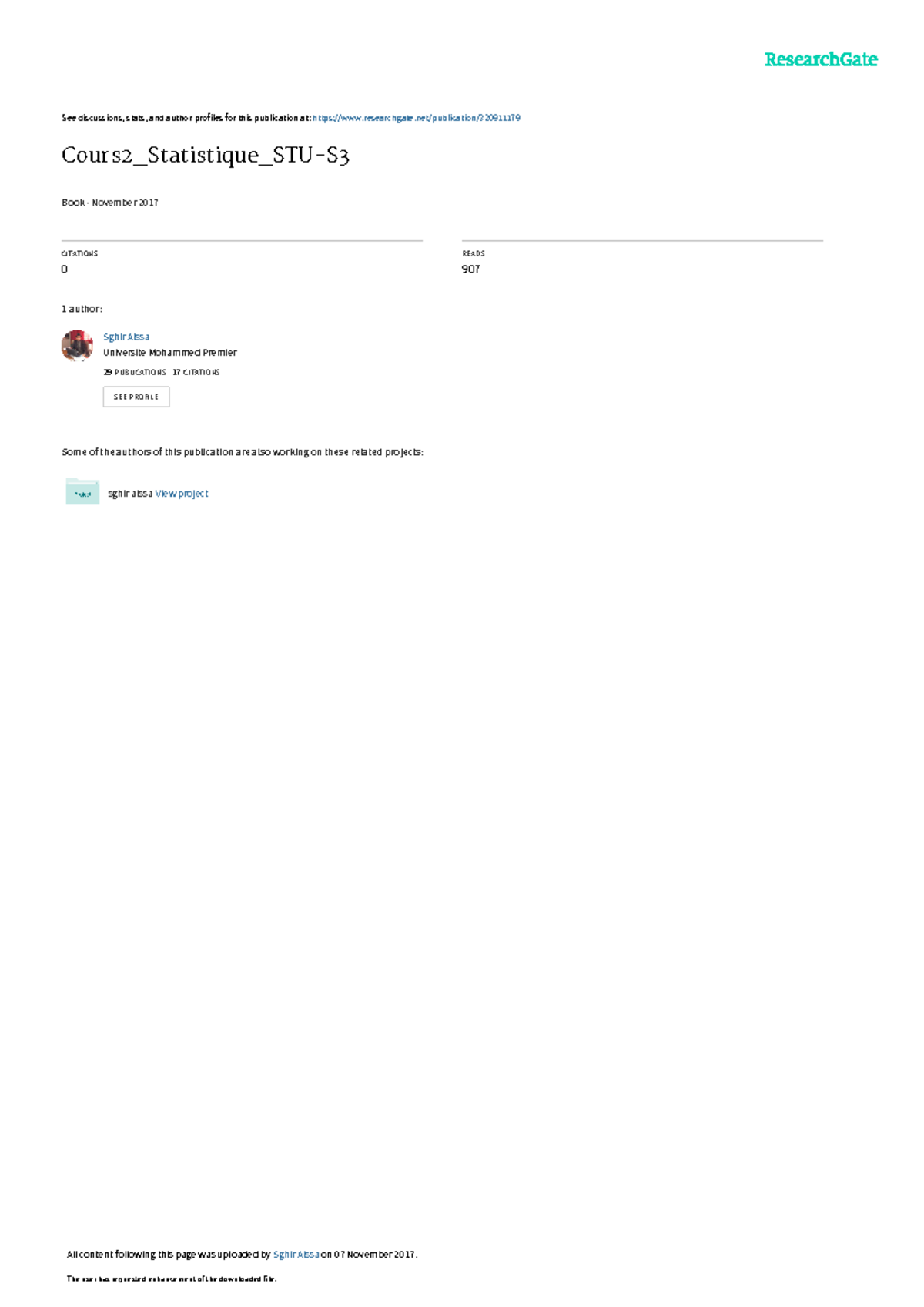 Cours 2 Statistique Descriptive See Discussions Stats And Author