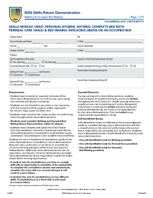 BSN RD Vital Signs 3 - Return Demo Guidelines - Vital Signs Page 1 of 8 Chamberlain University ...