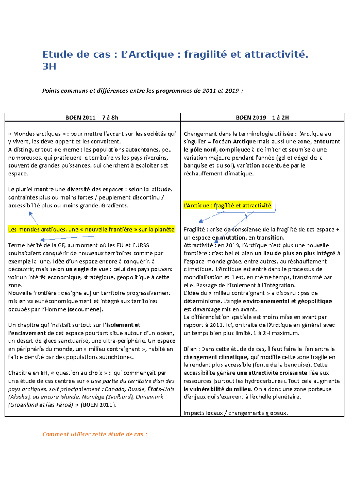EDC Arctique fragilite et attractivite prof 2 - Etude de cas : L ...