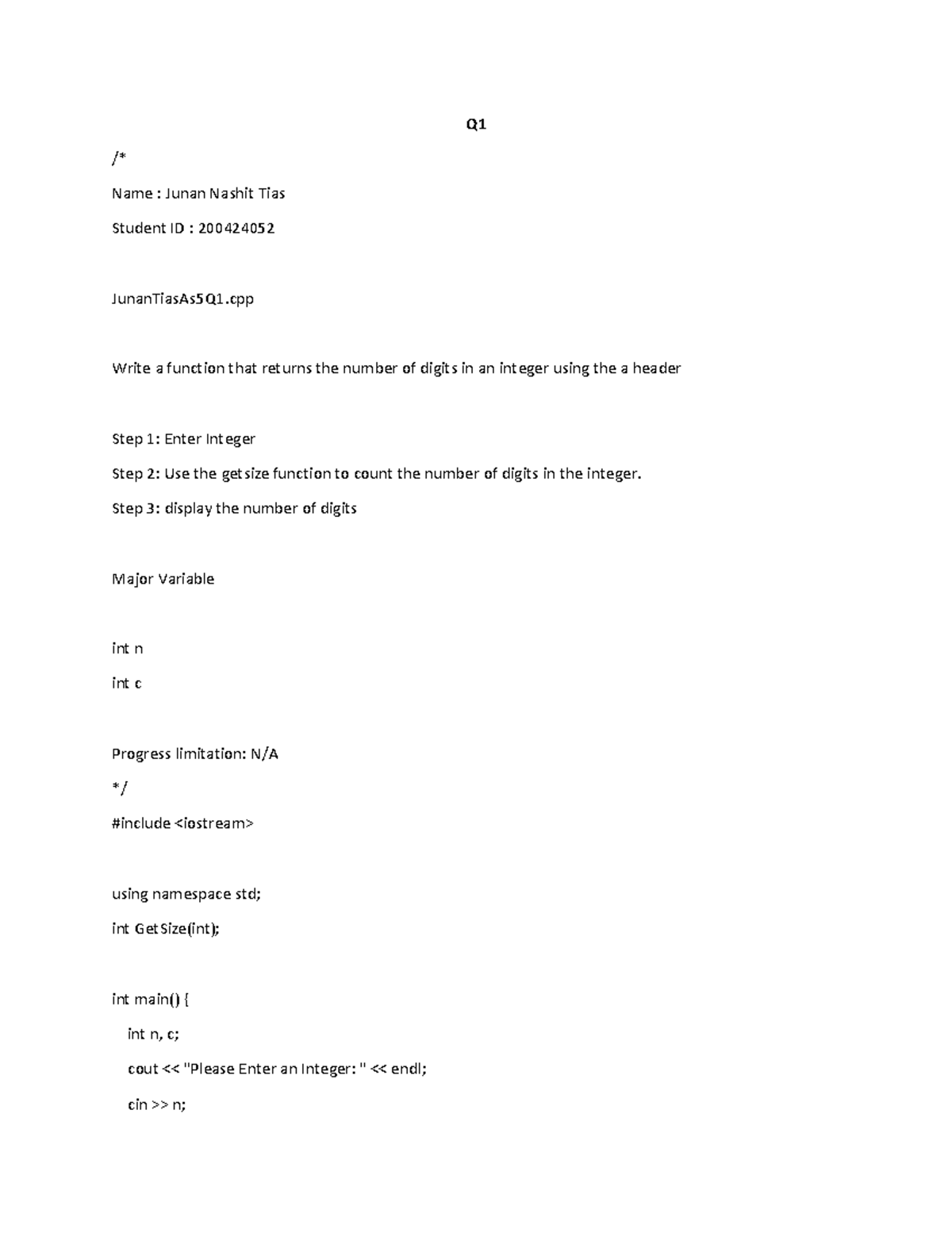 Cs110assignment 5 Cs110 Assignment 5 Solution Warning Tt Undefined Function 32 Q Name 9349