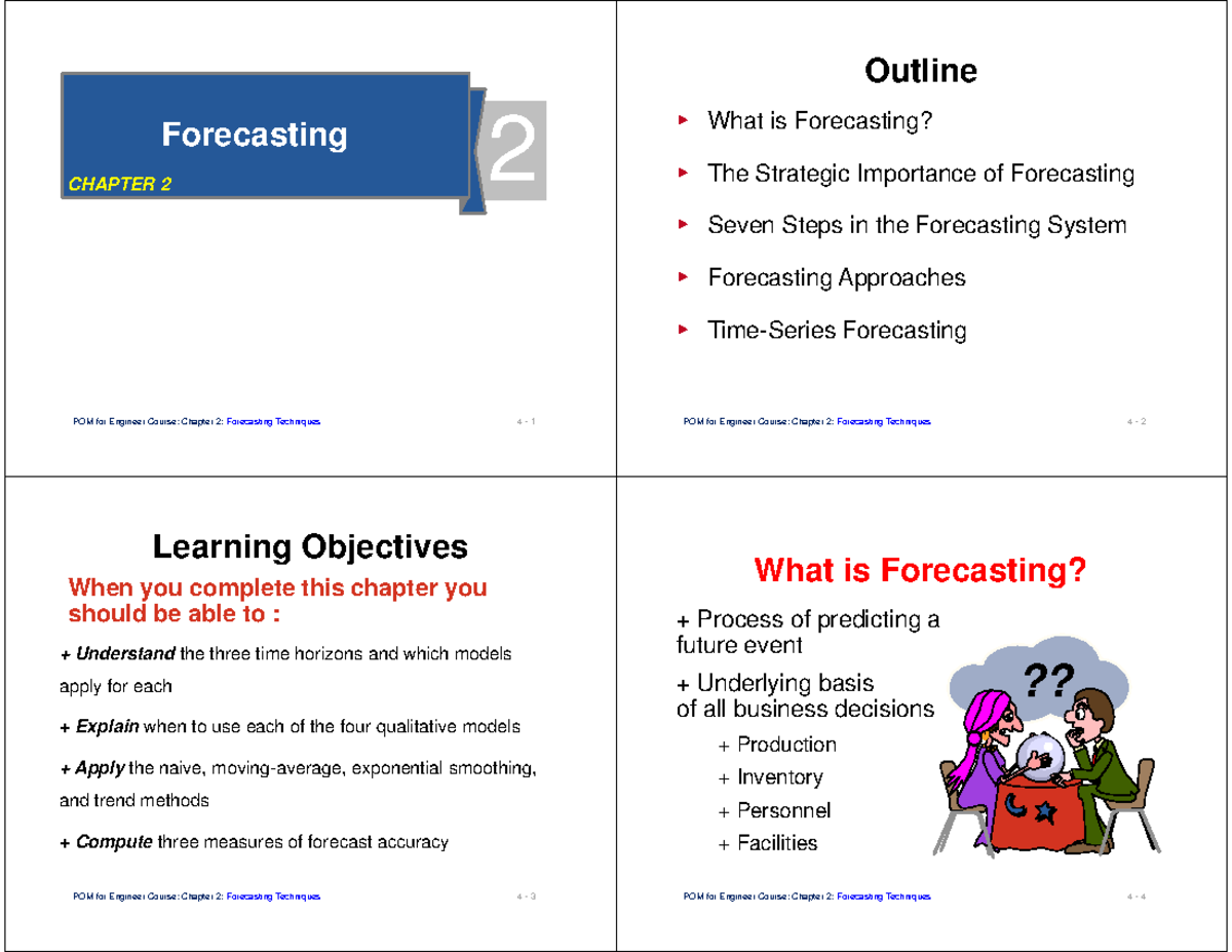 Chapter 2 - Hope this help - 4 - 1 POM for Engineer Course: Chapter 2 ...