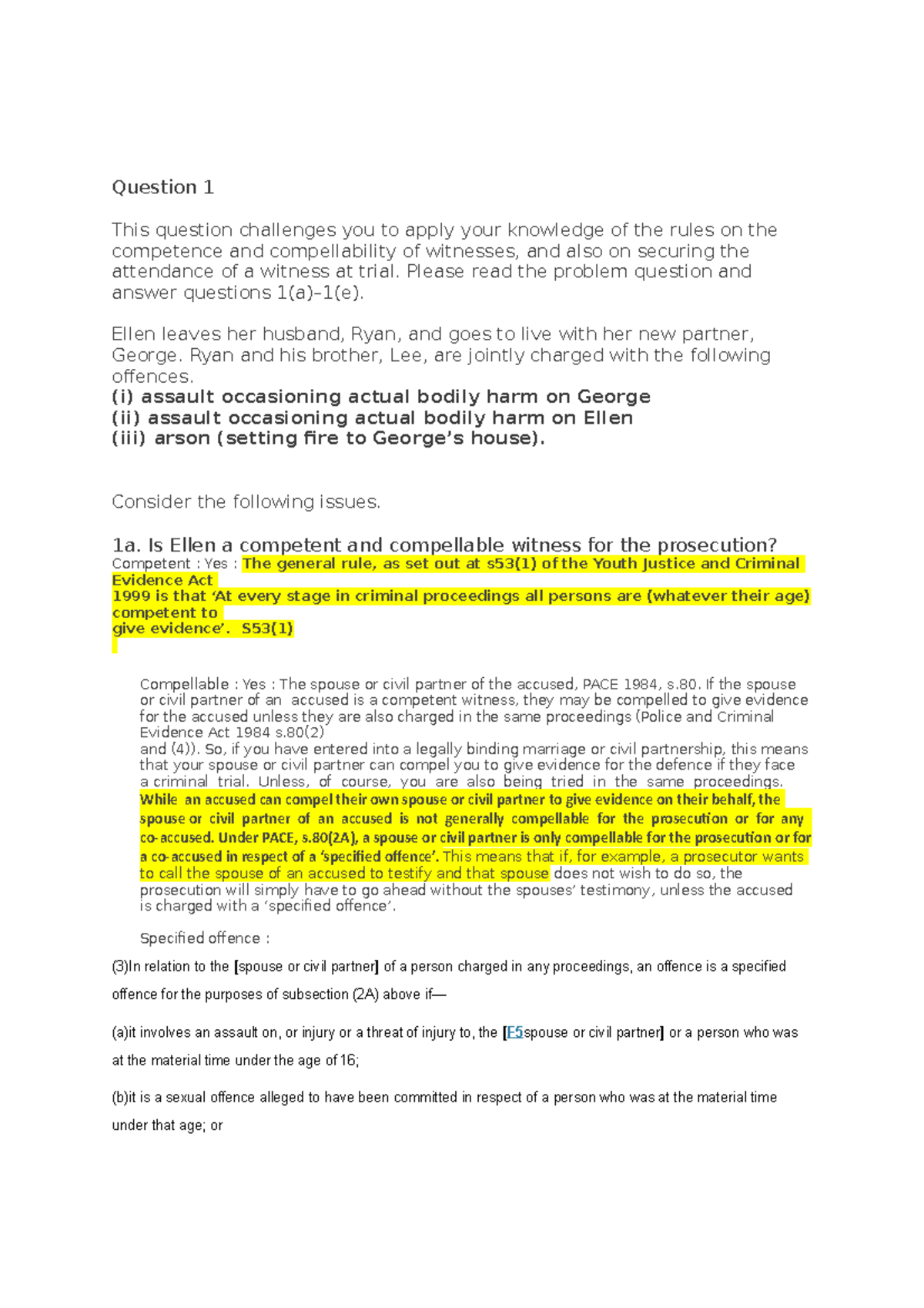 CRIM LIT Tutorial 2 Questions - Question 1 This question challenges you ...