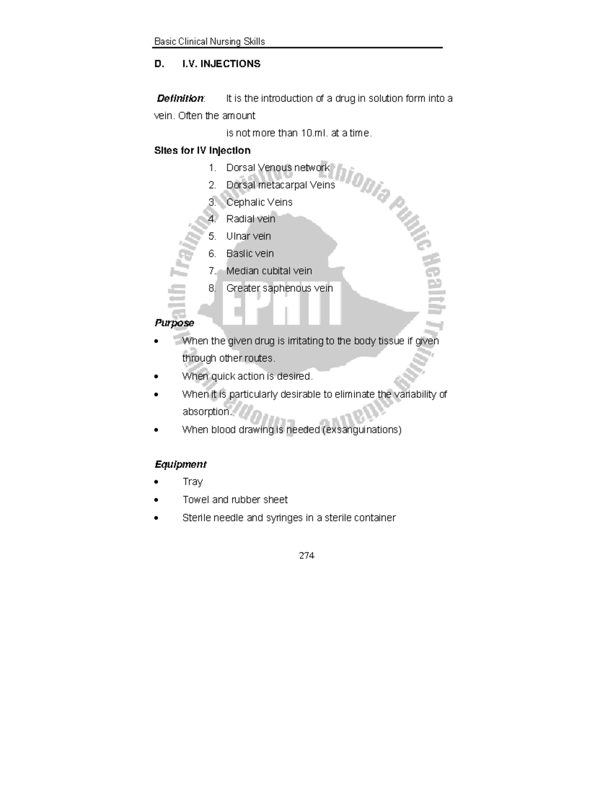 Basic Clinical Nursing Skills (92) - Basic Clinical Nursing Skills 274 ...