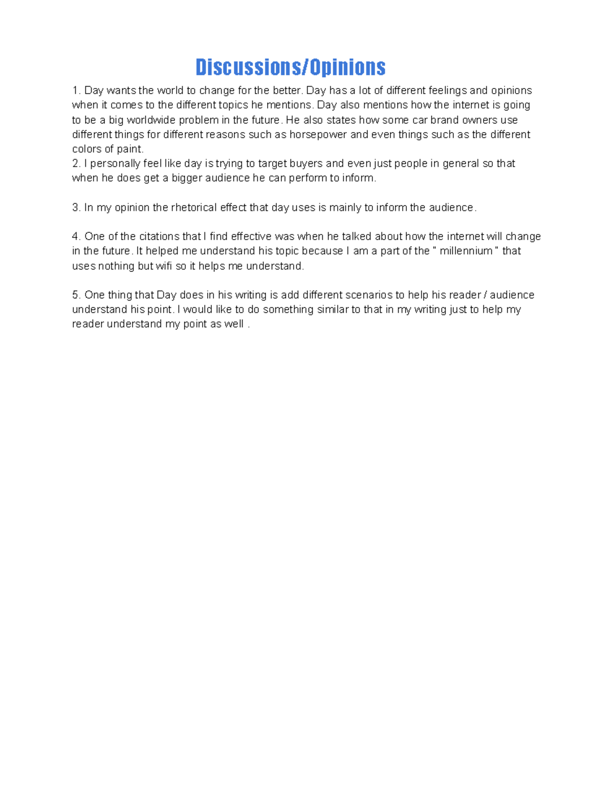 ENG 108 Discussions 12 - Practice Materials for English 108 answer the ...