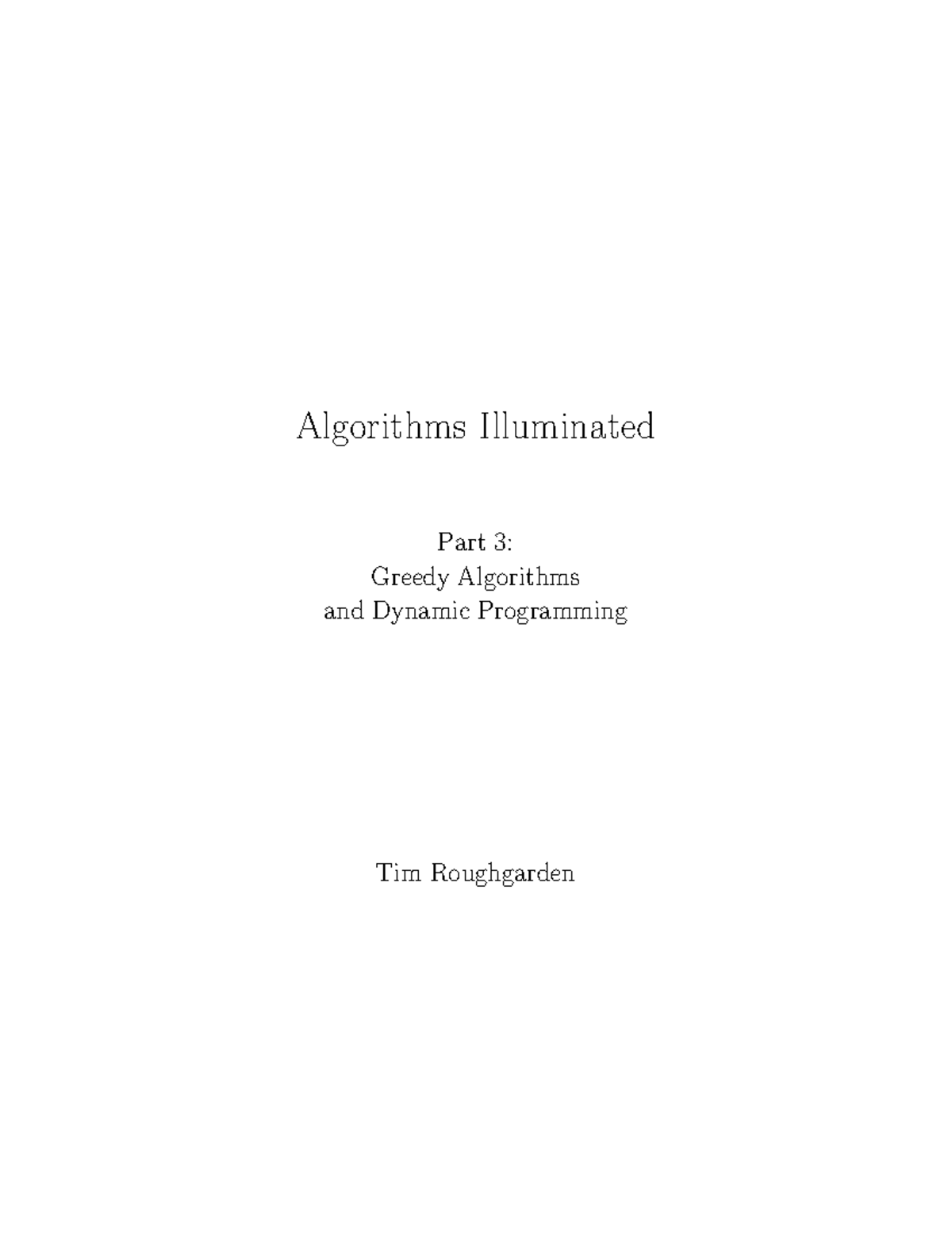 Algorithms Illuminated (Part 3) (Tim Roughgarden) (Z-Library) - Algorithms Illuminated Tim - Studocu