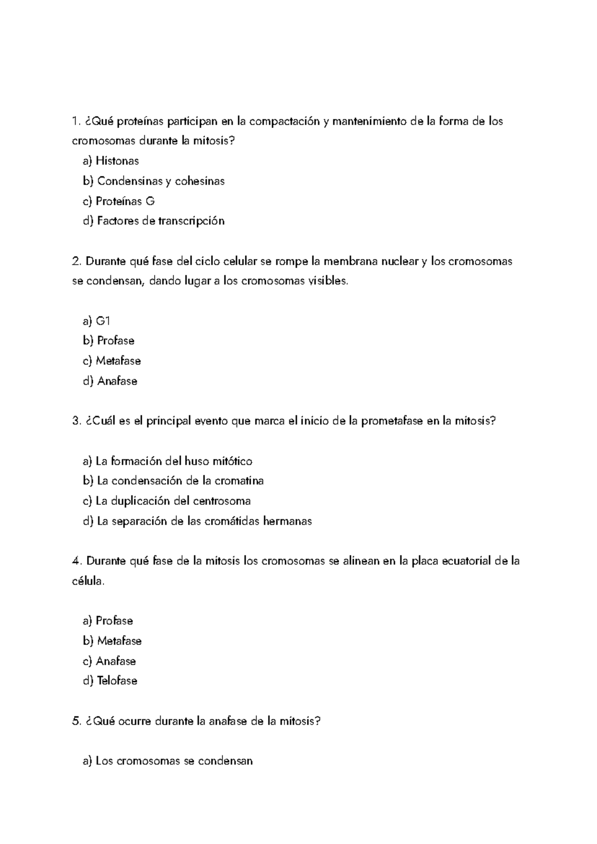 Preguntas Repaso TP 02 Biocel - ¿Qué proteínas participan en la ...